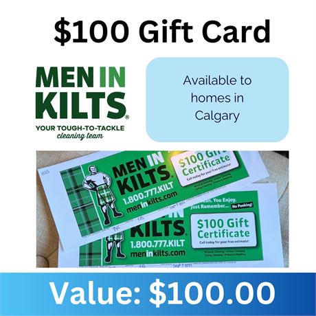 Harvard Media Auctions - Men in Kilts Calgary Gift Certificates